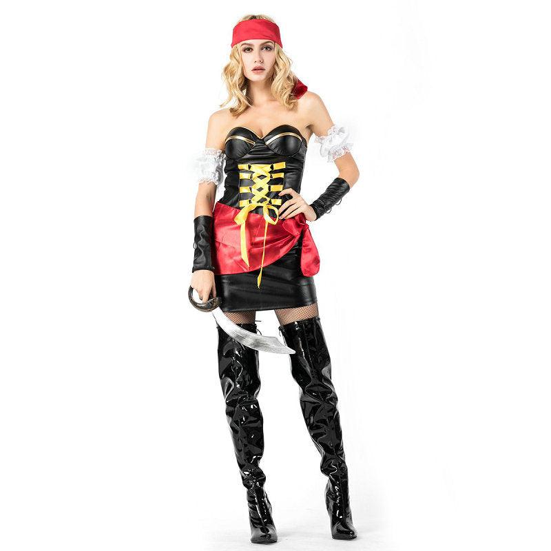Halloween Adult Caribbean Pirate Costume For Women