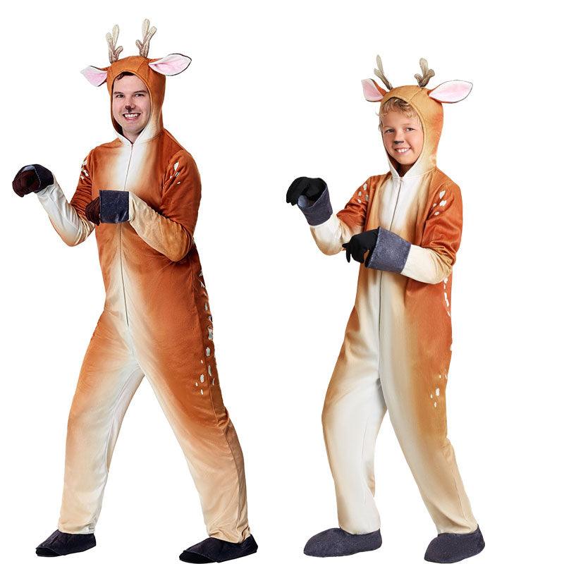 Family Animal Sika Deer Costume For Adult And Kids