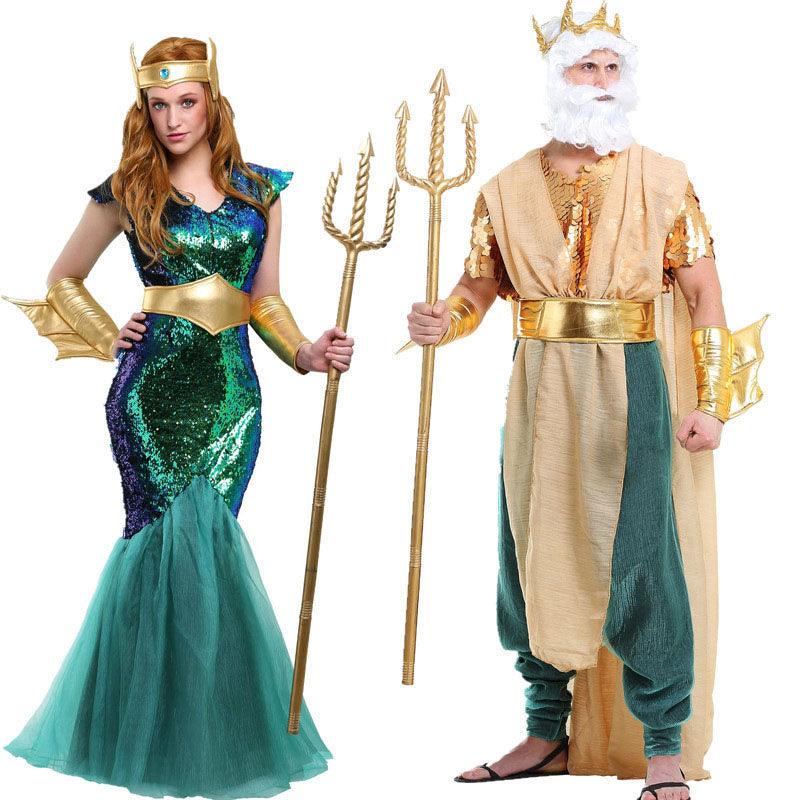 Adult Cleopatra Pharaoh Party Cosplay Couples Costumes