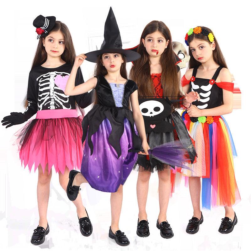 Halloween Witch And Vampire Group Costumes