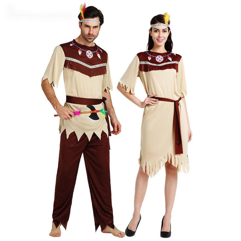 Indian Performance Party Cosplay Outfit Couples Costume