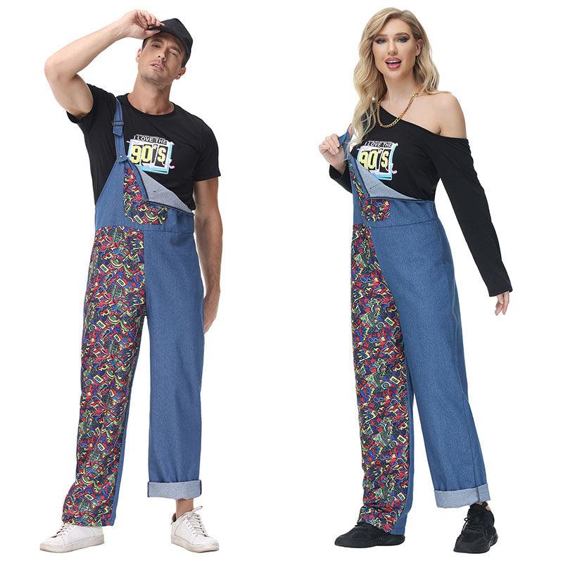 Retro Disco Cosplay Stage Show Couple Costumes