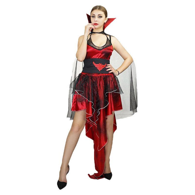 Women Sexy Vampire Costume Adult Halloween Cosplay Dress